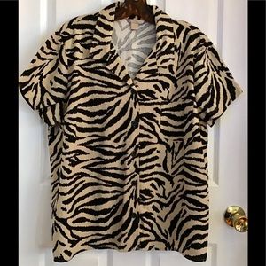 White Stag | Tops | Tiger Print Shirt | Poshmark